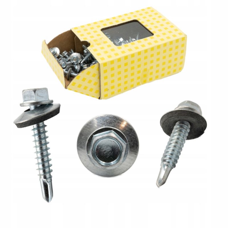 Wkręty PGB 6,3x50 mm samowiercące blachowkręt z EPDM 100 szt. | Majsterkowanie w Castoramie