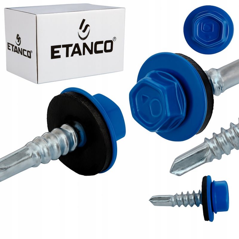 Wkręty Samowiercące Do Stali, Metalu Etanco Gt5 5,5X25Mm Ral 5010 250 Szt. | Majsterkowanie w ...