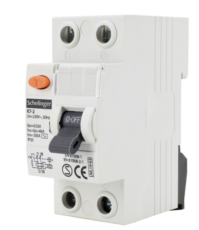 Wyłącznik BEMKO różnicowoprądowy 2P 25A 30mA AC SCHELINGER A03-K7-2-25-030 1szt.