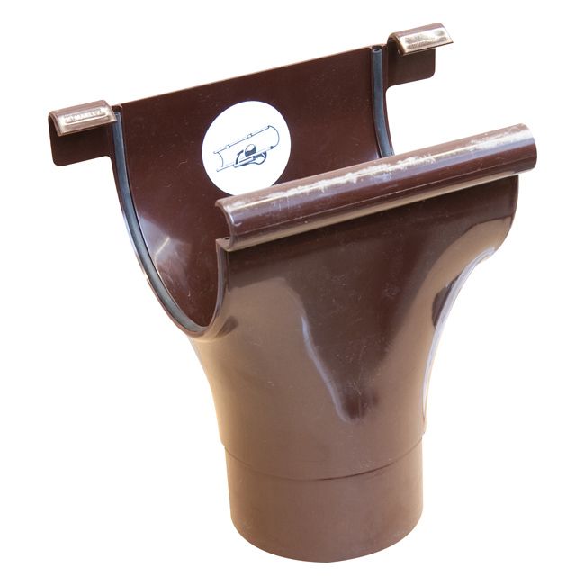 Wylot rynny Marley średnica 12,5 / 10,5 cm brązowy | Majsterkowanie w ...