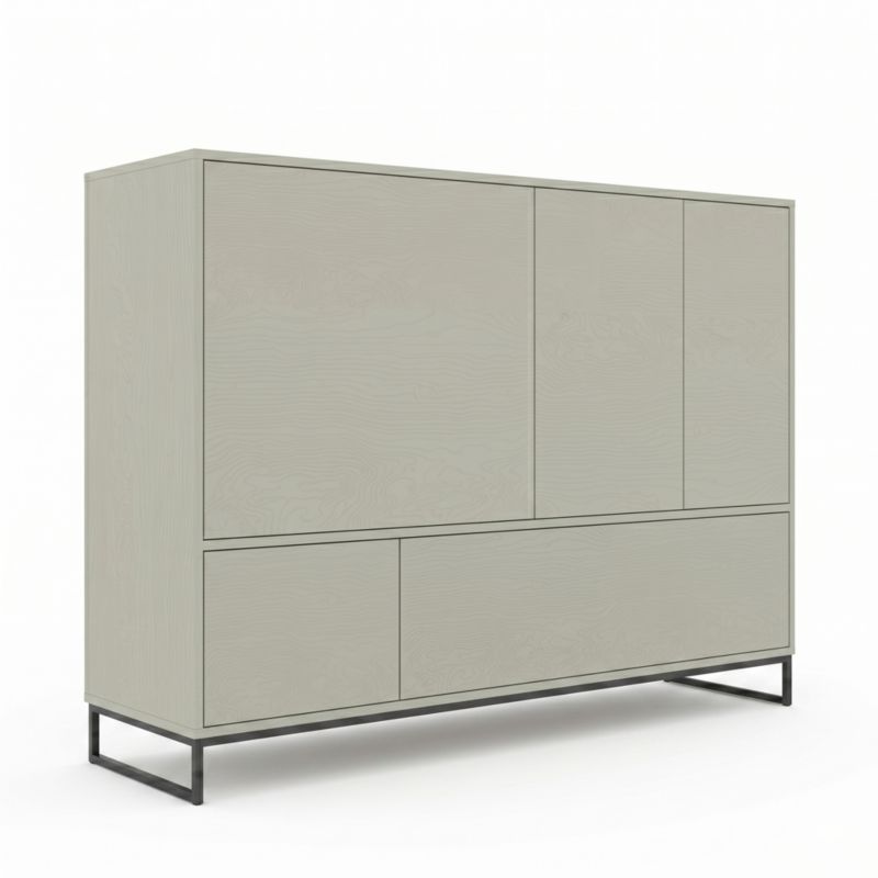 Wysoka Komoda GENUA 160cm w kolorze Jasnozielony Eukaliptus Loft ...