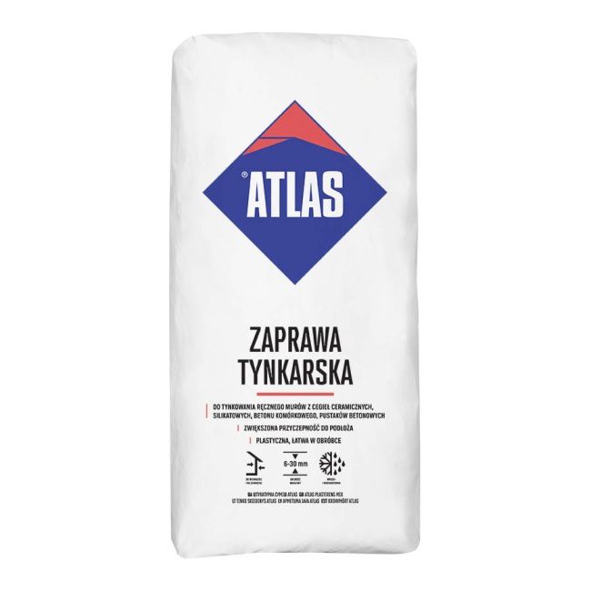 Zaprawa tynkowa Atlas 25 kg | Majsterkowanie w Castoramie