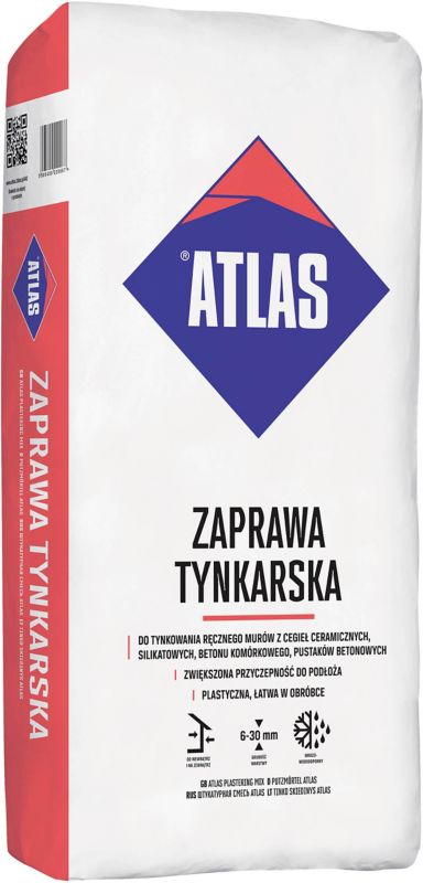 Zaprawa tynkowa Atlas 25 kg | Majsterkowanie w Castoramie
