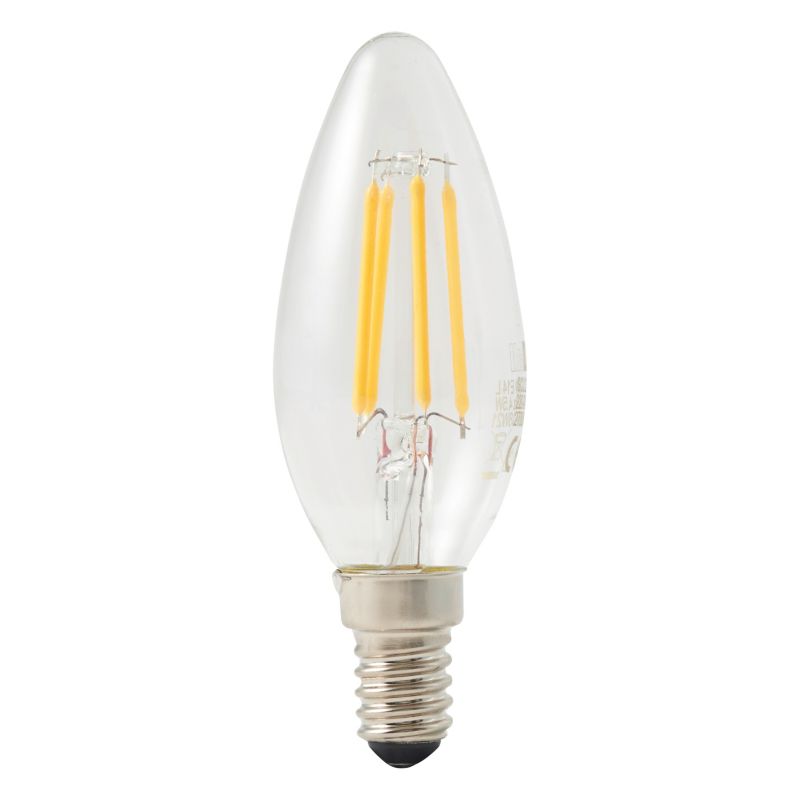 Żarówka LED Diall Filament C35 E14 3,4 W 470 lm 2700 K | Majsterkowanie ... Żarówka LED Diall Filament C35 E14 3,4 W 470 lm 2700 K | Majsterkowanie ...