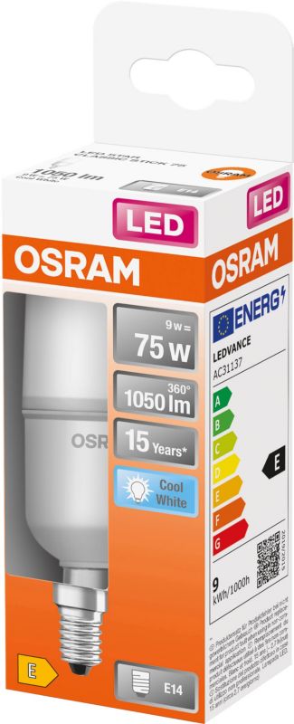 Żarówka LED Osram ST75 E14 1055 lm 4000 K mleczna | Majsterkowanie w Castoramie