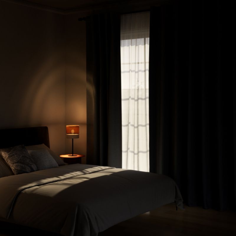 Zasłona GoodHome zaciemniająca Novan 140 x 260 cm musztardowa