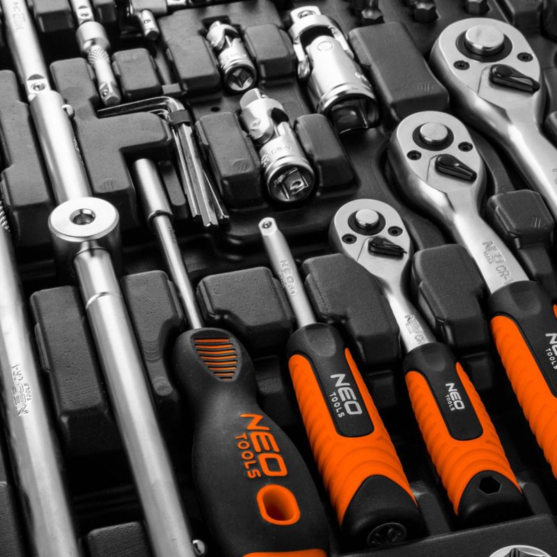 Zestaw kluczy NEO 1/2" 3/8" 1/4" 216 szt.