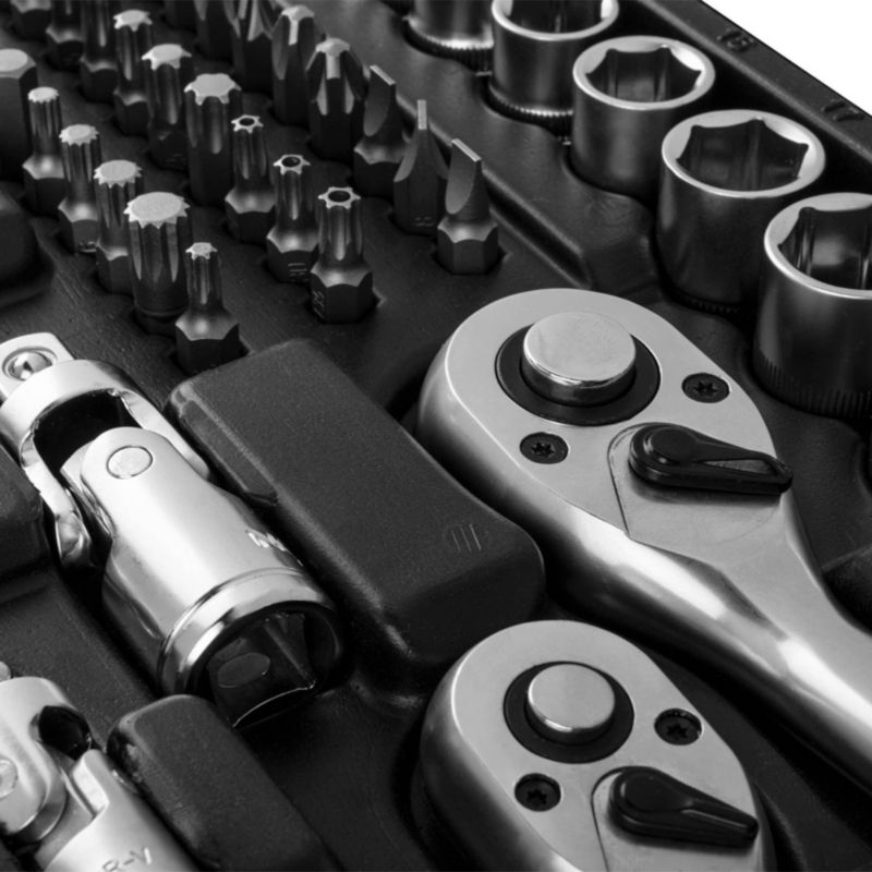 Zestaw kluczy NEO 1/2" 3/8" 1/4" 216 szt.