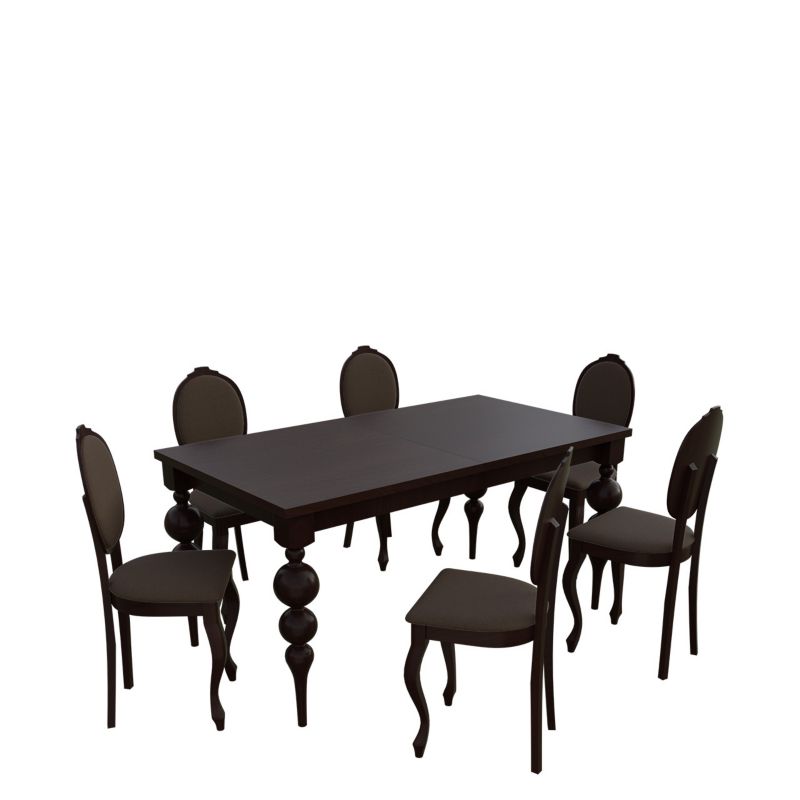 Zestaw RO40 MIRJAN 24 Stół rozkładany S38 90x160/215 + 6 krzeseł K76 ...