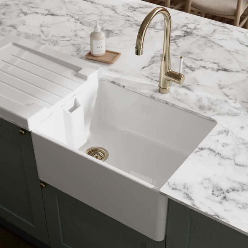 Zlewozmywak ceramiczny GoodHome Chadwick 1-komorowy