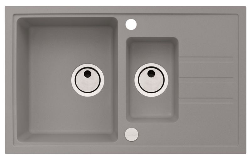 Zlewozmywak granitowy Alveus Intermezzo 70 kol. 81 beton (78x48) 1-komorowy 1szt ...