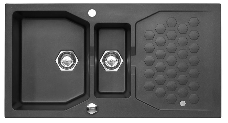 Zlewozmywak granitowy Alveus SENSUAL 70 kol. 05 twilight (98x52) 1,5-komorowy 1szt ...