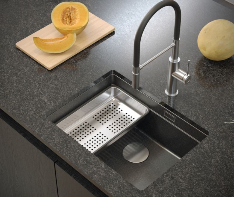 Zlewozmywak granitowy Quadron Lavos 100 czarny